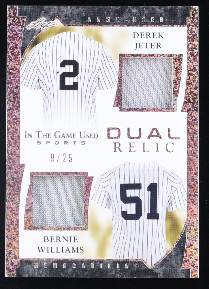 Derek Jeter / Bernie Williams 2022 ITG Used Sports Dual Relic Silver ...