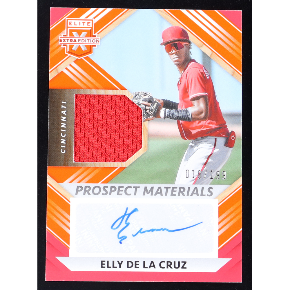 Elly De La Cruz 2022 Elite Extra Edition Prospect Materials Signatures ...