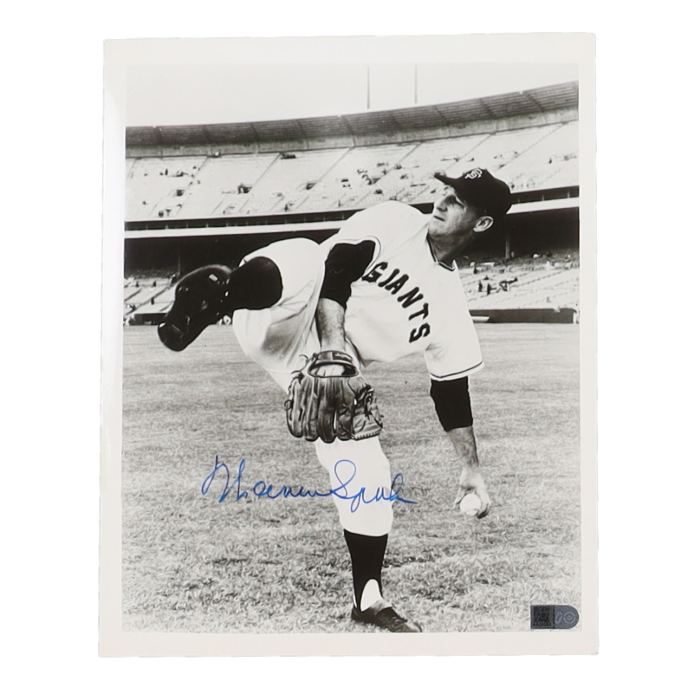 Warren Spahn Signed Braves 8x10 Photo (AIV) | Pristine Auction