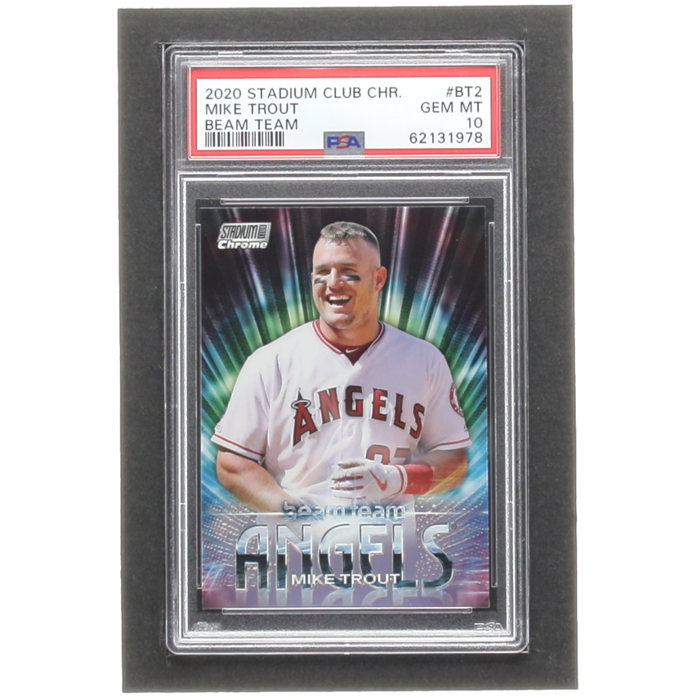Mike Trout 2020 Stadium Club Chrome Beam Team #BT2 (PSA 10) | Pristine ...