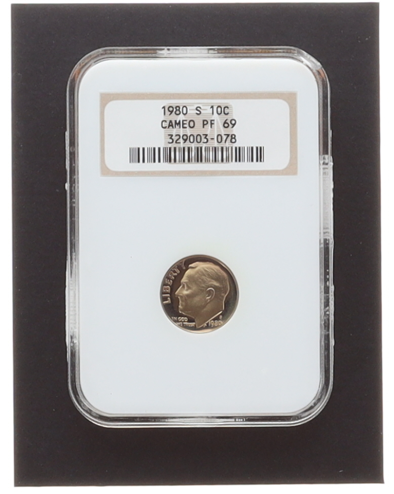 1980-S Roosevelt Dime (NGC CAMEO PF69) | Pristine Auction