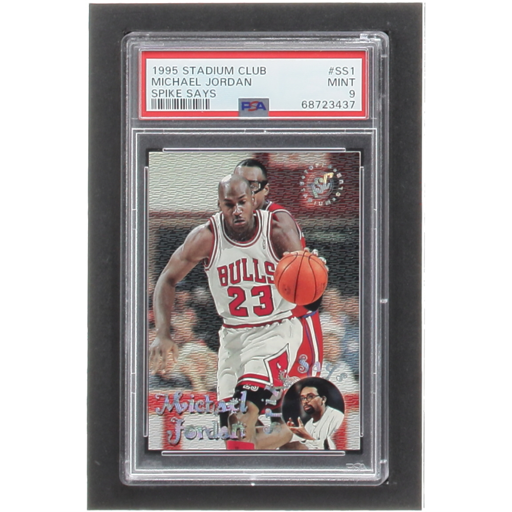 Michael Jordan 1995-96 Stadium Club Spike Says #SS1 (PSA 9) | Pristine ...