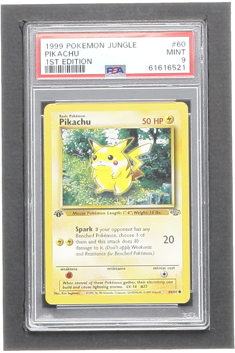 Pikachu 1999 Pokemon Jungle First Edition #60 (PSA 9) | Pristine Auction