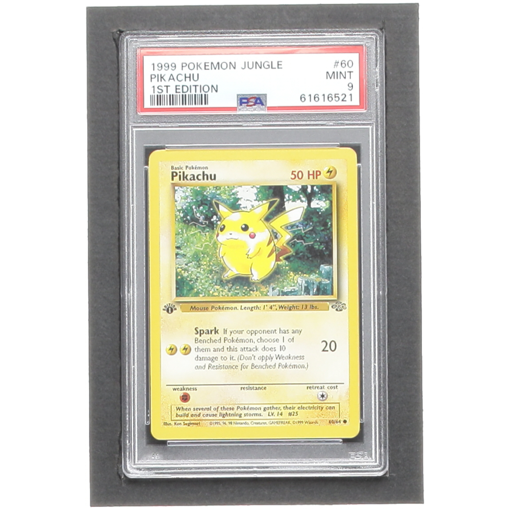 Pikachu 1999 Pokemon Jungle First Edition #60 (PSA 9) | Pristine Auction