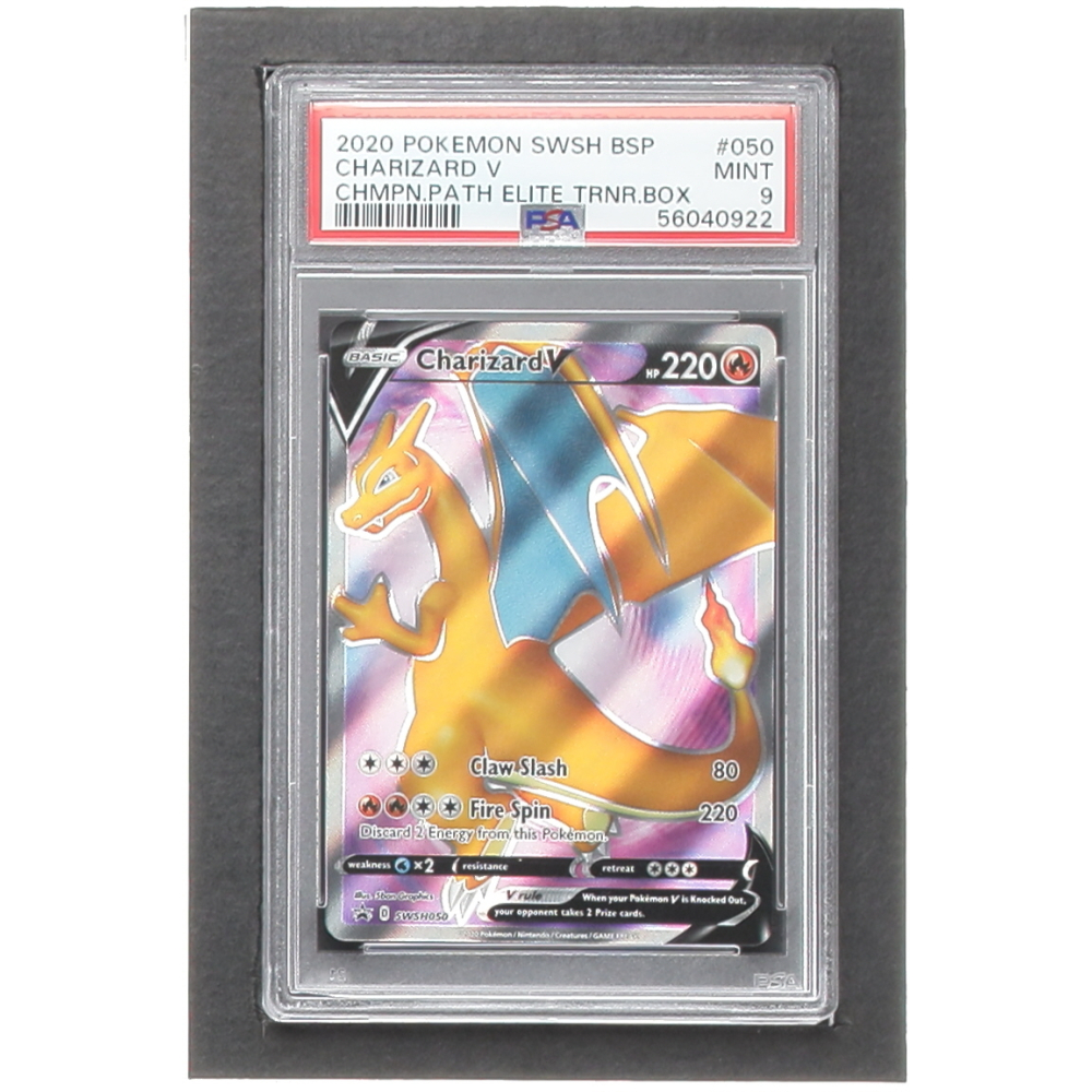 Charizard V 2020 Pokemon Sword and Shield Champion's Path Elite Trainer Box Promo #SWSH050 (PSA ...