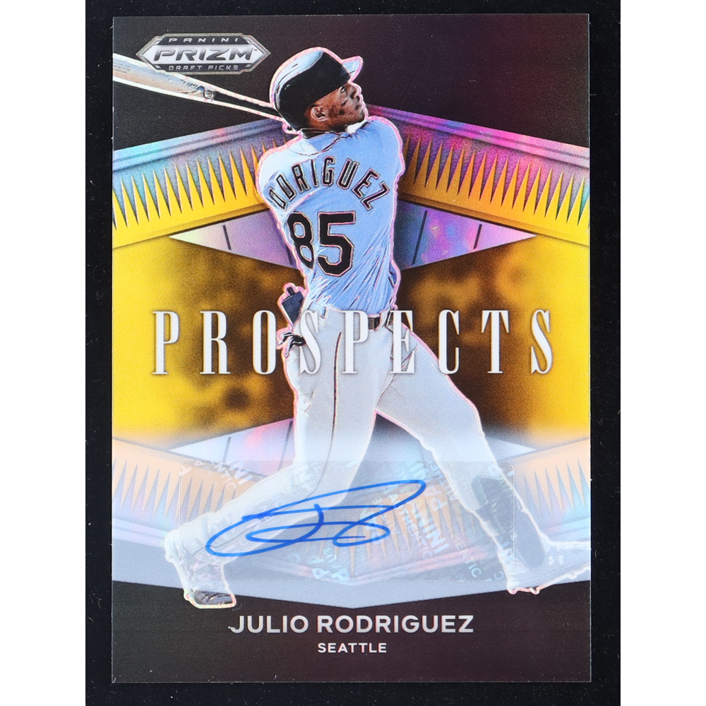Julio Rodriguez 2021 Panini Prizm Draft Picks Prospects Autographs ...