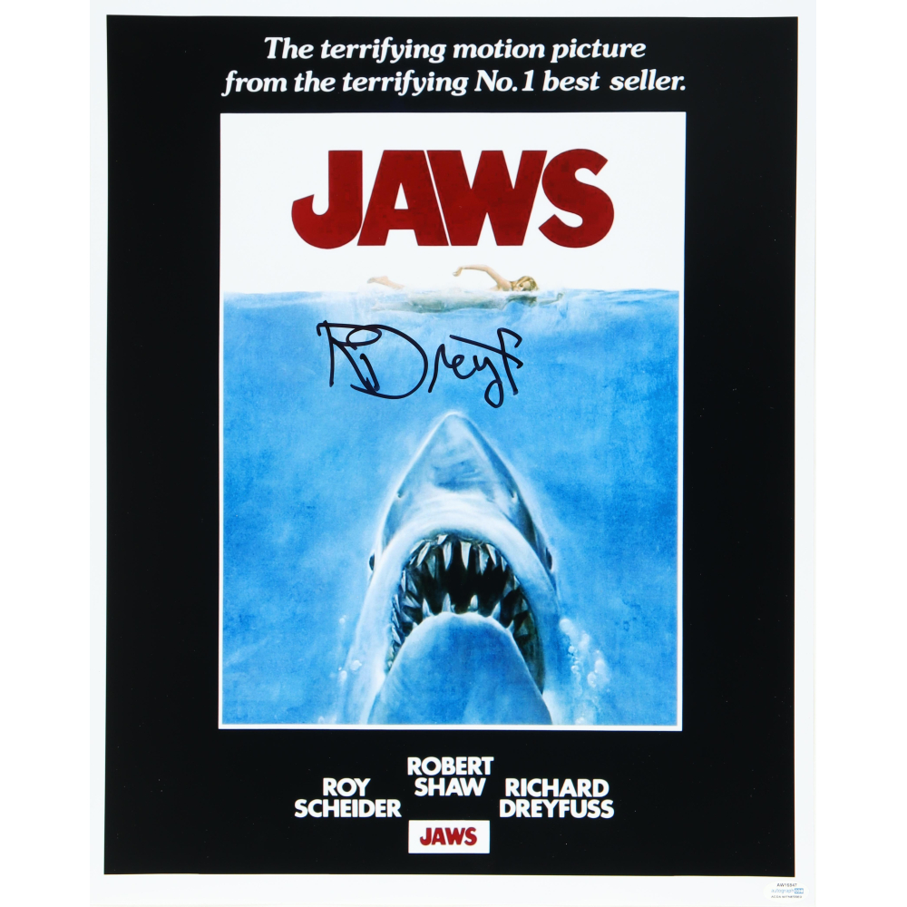Richard Dreyfuss Signed "Jaws" 16x20 Movie Poster (AutographCOA ...