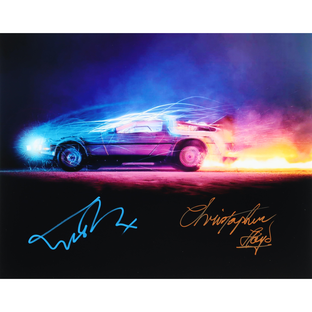 Michael J. Fox & Christopher Lloyd Signed "Back to the Future" 16x20 ...