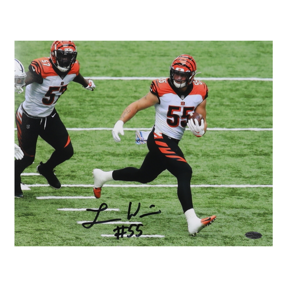 Logan Wilson Signed Bengals 11x14 Photo (Playball Ink) | Pristine Auction