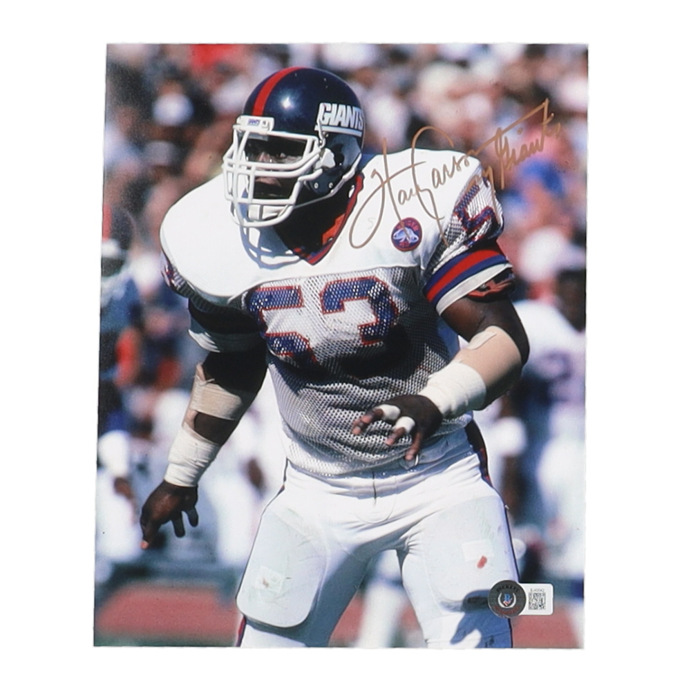 Harry Carson Signed Giants 8x10 Photo Inscribed "NY Giants" (Beckett ...