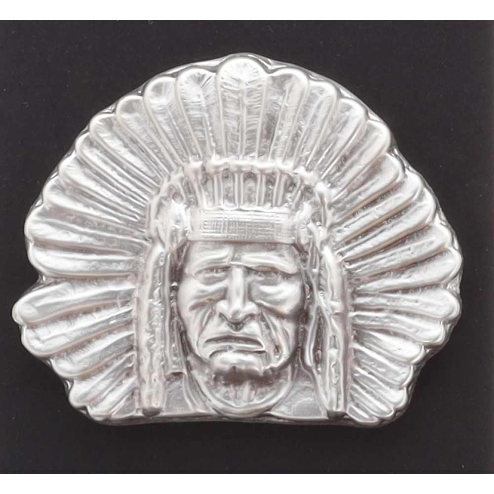12 oz .999 Fine Silver Bison Bullion Silver Indian Chief Bullion Bar ...
