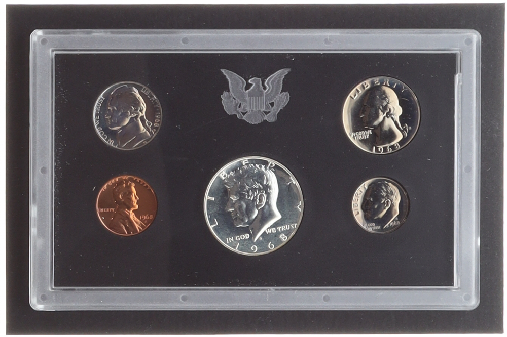 1968-S United States Mint Proof Set with (5) Coins | Pristine Auction