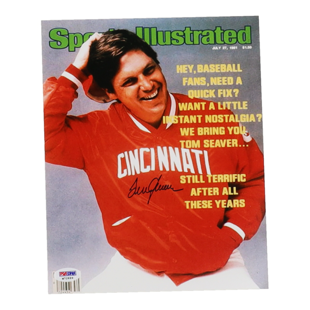 Tom Seaver Signed Reds 8x10 Photo (PSA) | Pristine Auction