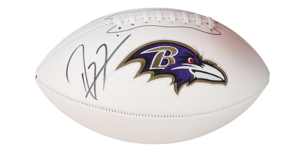 Ray Lewis Signed Ravens Logo Football (JSA) | Pristine Auction