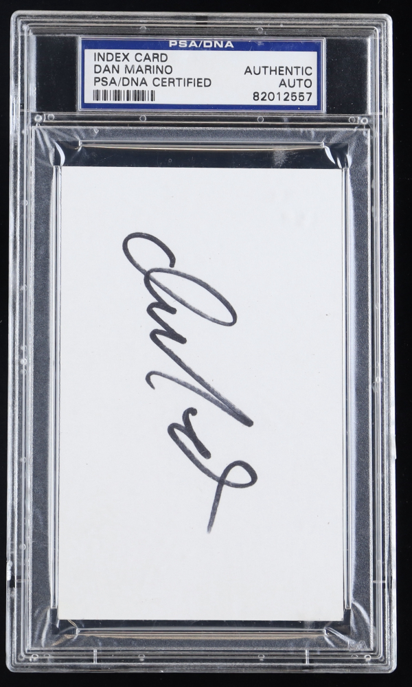 Dan Marino Signed Index Card (PSA) | Pristine Auction