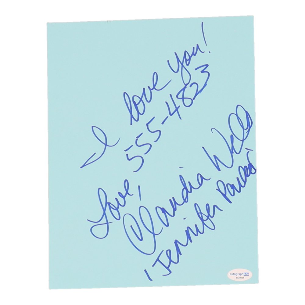 Claudia Wells Signed "Back to the Future" 8x10 Flyer Inscribed "I Love ...