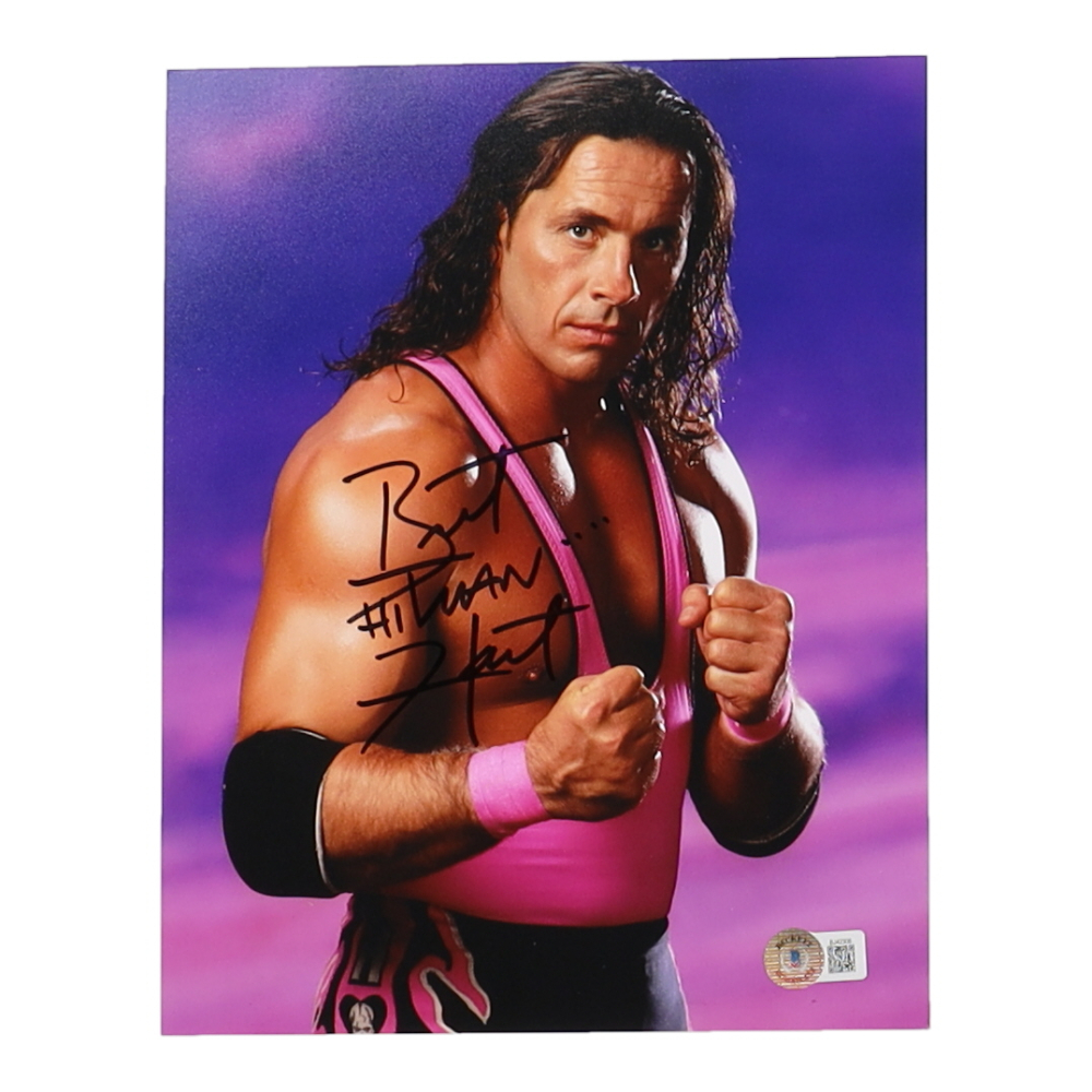 Bret "Hitman" Hart Signed WWE 8x10 Photo (Beckett) | Pristine Auction