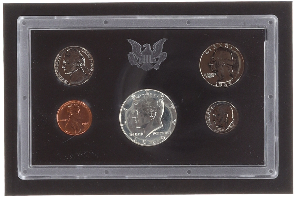 1969-S United States Mint Proof Set with (5) Coins | Pristine Auction