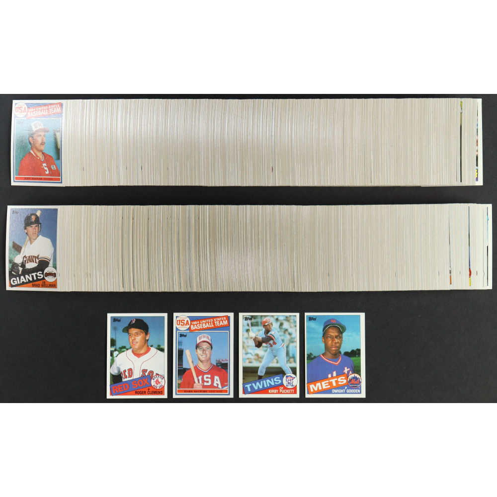 1985 Topps Baseball Complete Set of (792) Cards with Roger Clemens #181 ...