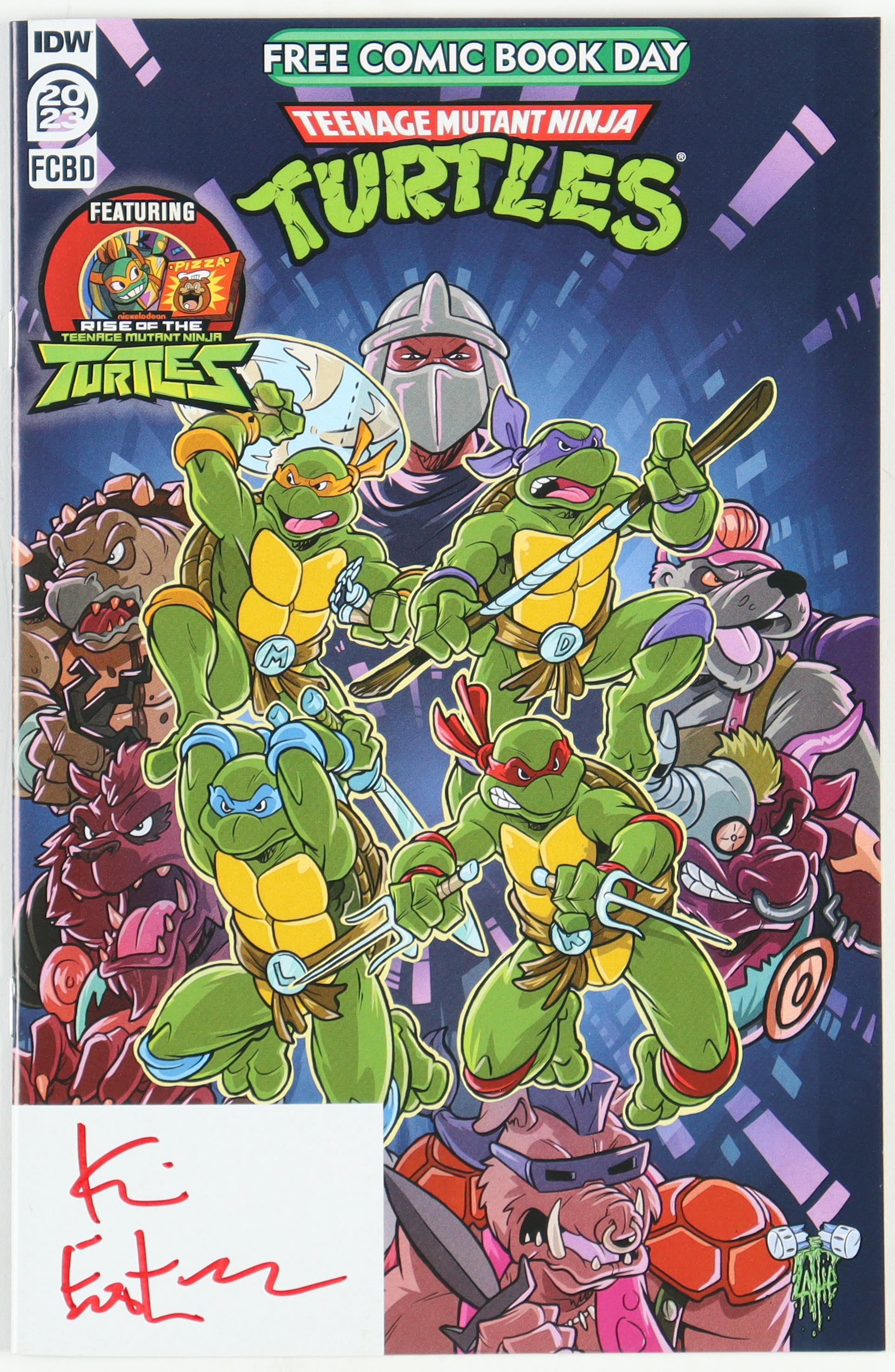 Kevin Eastman Signed "Teenage Mutant Ninja Turtles" Ft. Rise Of The Teenage Mutant Ninja Turtles ...