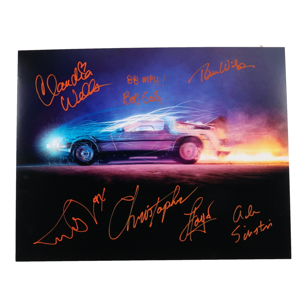 "Back to the Future" 16x20 Photo Signed by (6) with Michael J. Fox, Christopher Lloyd, Thomas ...
