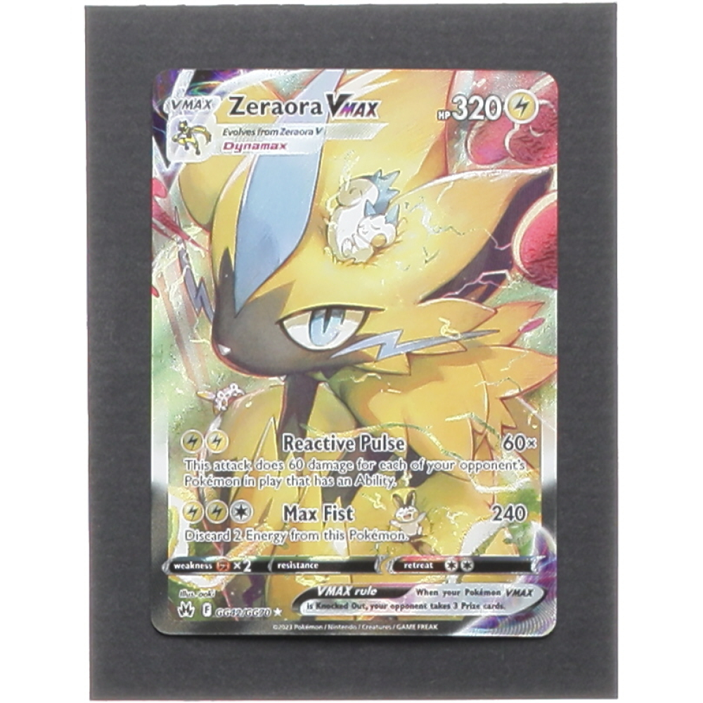 Zeraora VMAX 2023 Pokemon Sword and Shield Crown Zenith Galarian ...