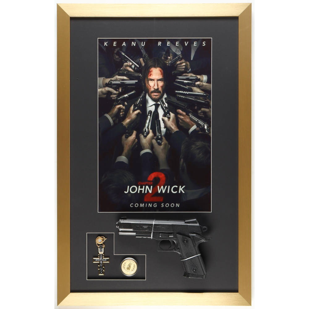 "John Wick: Chapter Two" Custom Framed Movie Poster Display with Prop ...