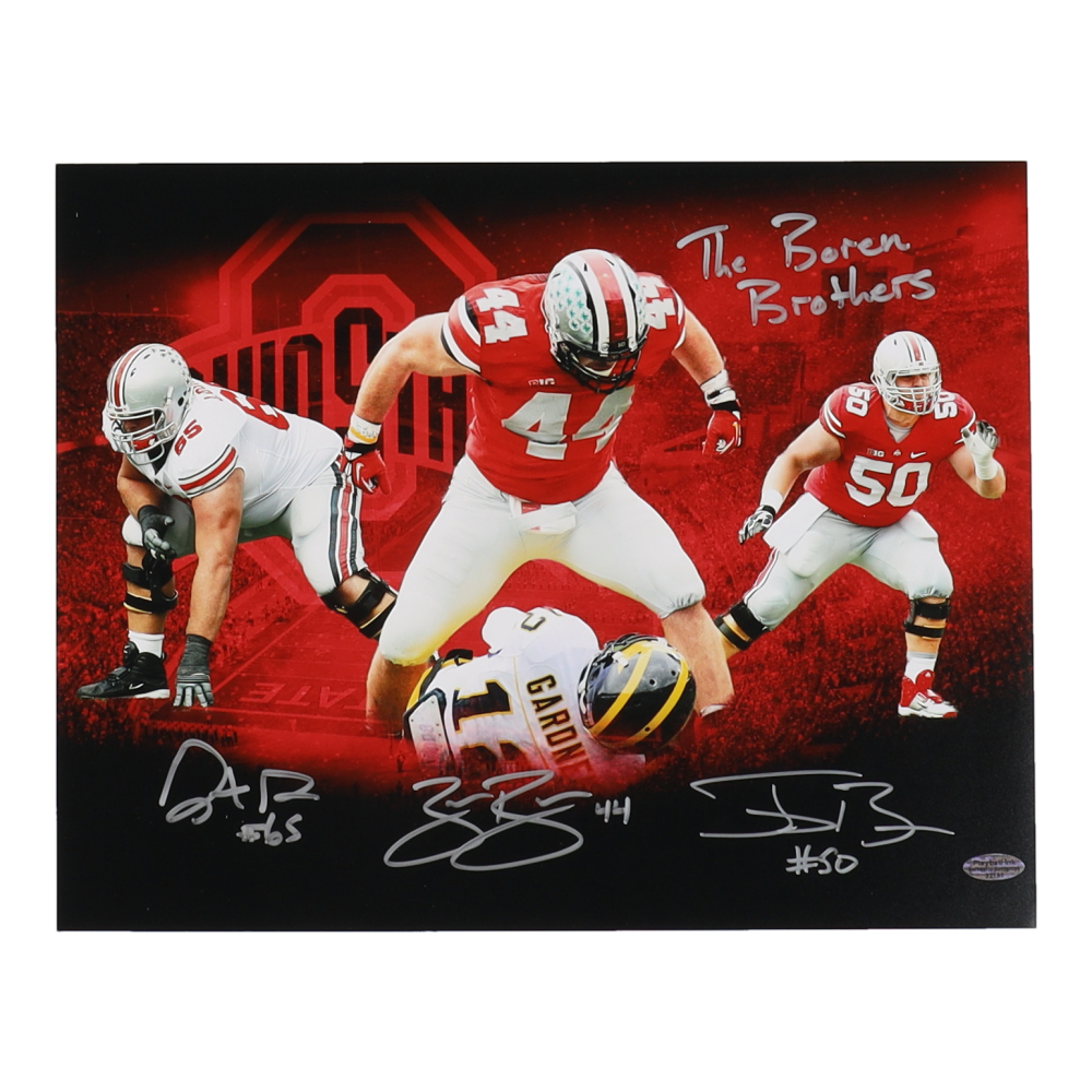 Zach Boren, Justin Boren & Jacoby Boren Signed 11x14 Ohio State ... Zach Boren, Justin Boren & Jacoby Boren Signed 11x14 Ohio State ...
