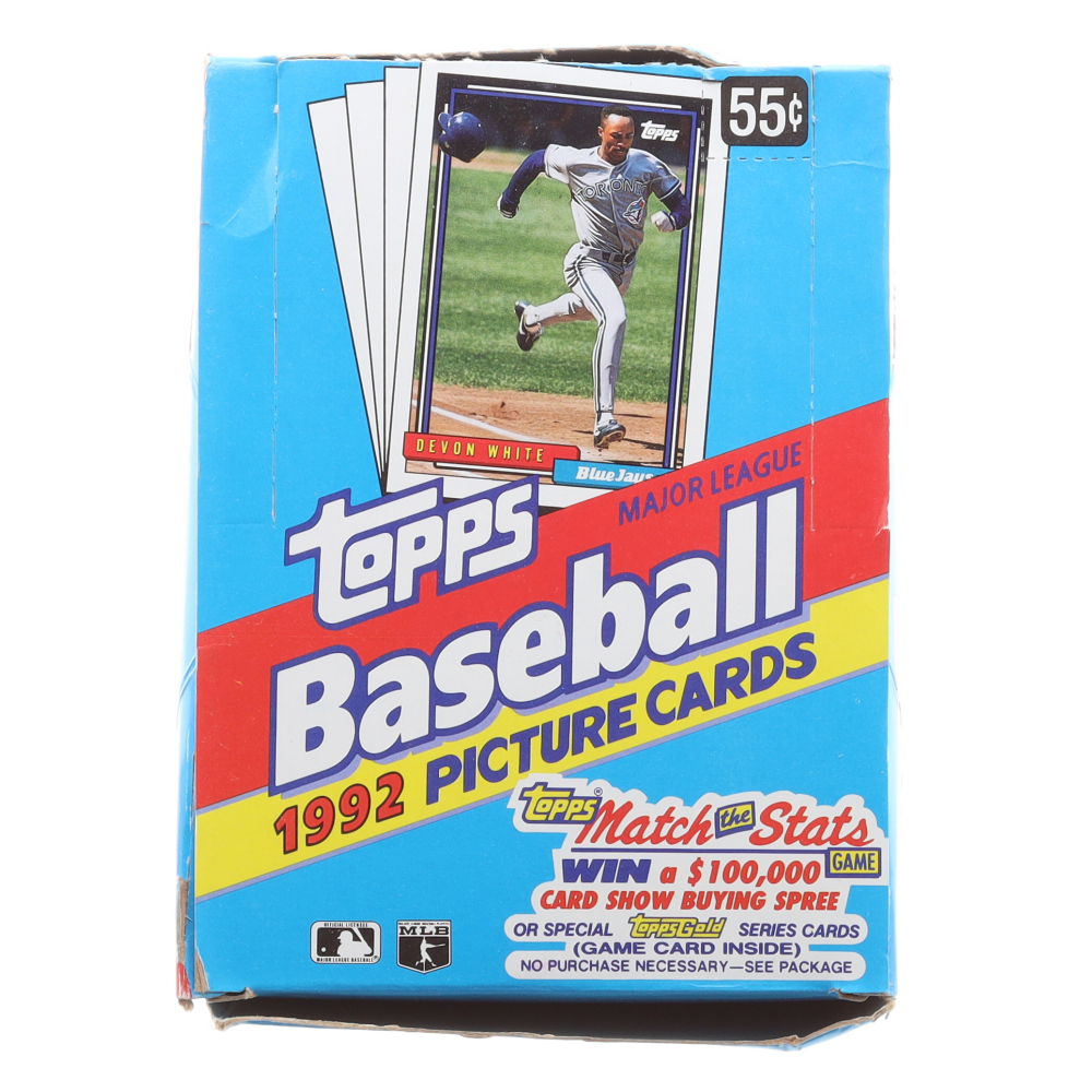 1992 Topps Baseball Wax Box With (36) Packs | Pristine Auction