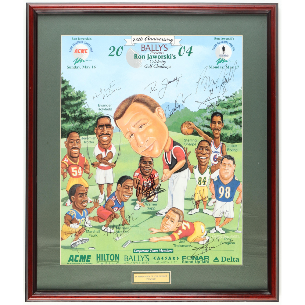 2004 "Ron Jaworski's Celebrity Golf Challenge" Custom Framed Poster ...