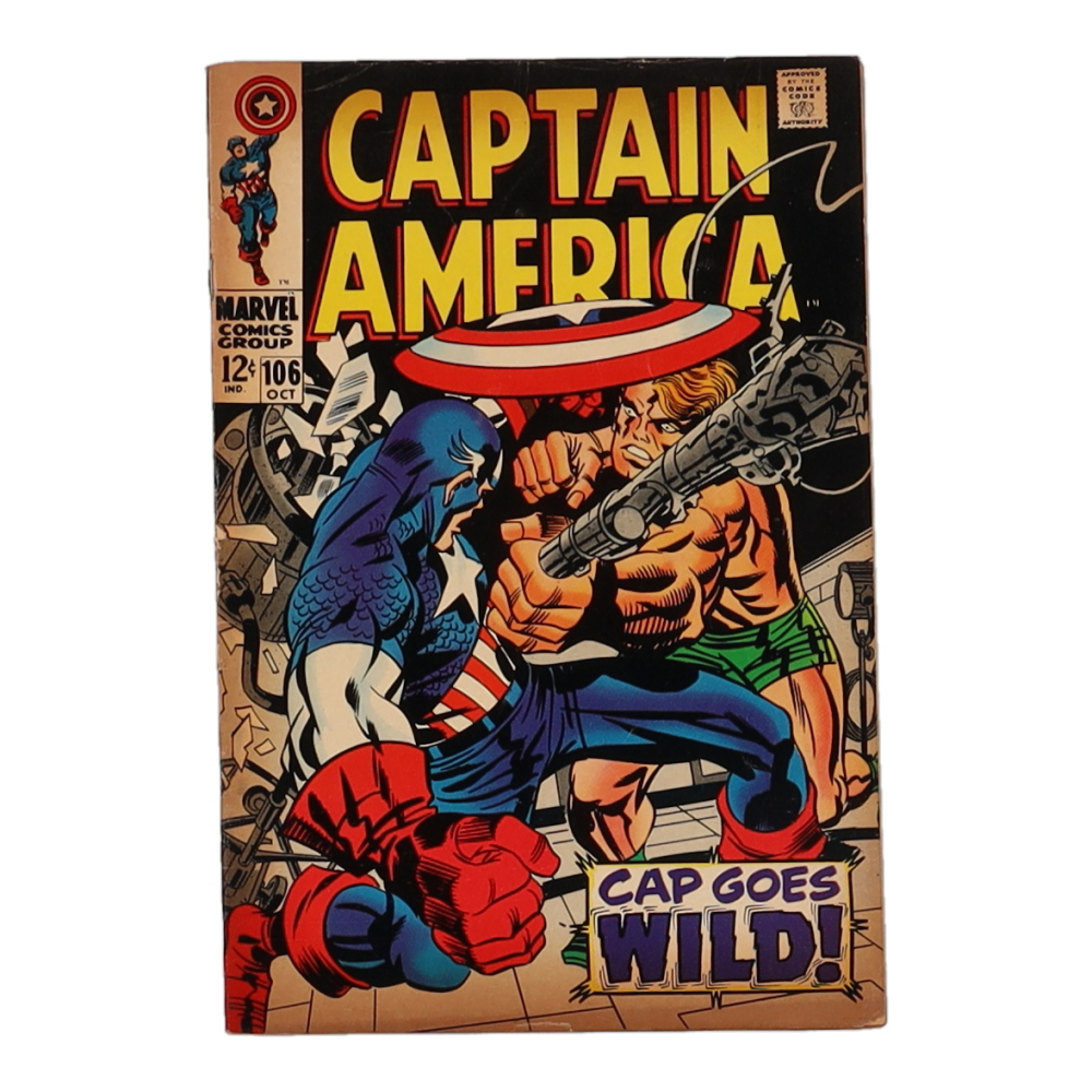 1968 "Captain America" Issue #106 Marvel Comic Book | Pristine Auction