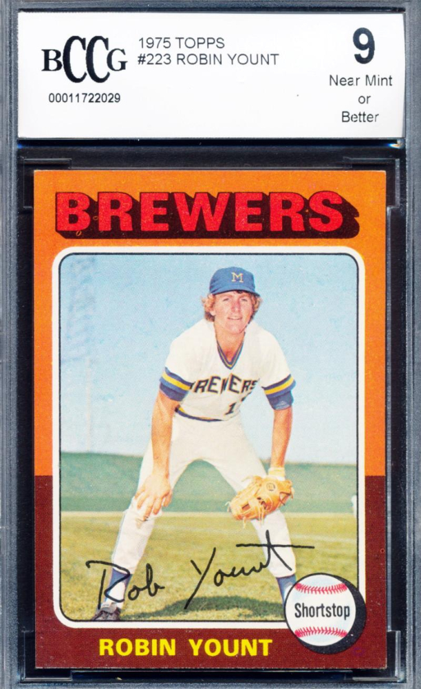 Robin Yount 1975 Topps #223 RC (BCCG 9) | Pristine Auction