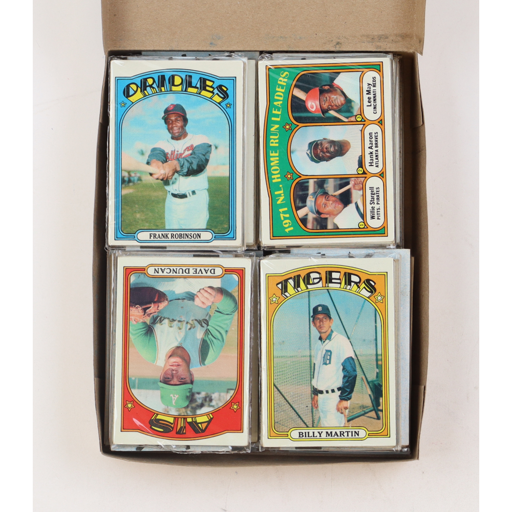1972 Topps Baseball Cello Fun Pack Vending Box with (20) Packs ...
