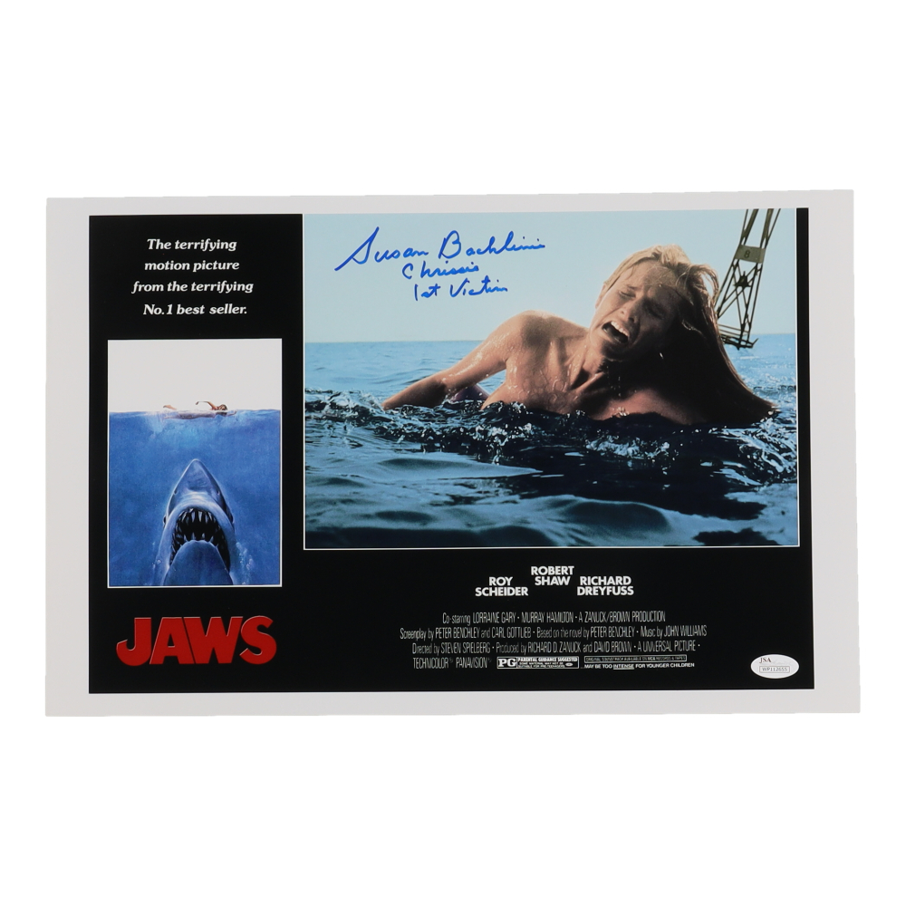 Susan Backlinie Signed "Jaws" 11x17 Photo Inscribed "Chrissie" & "1st ...
