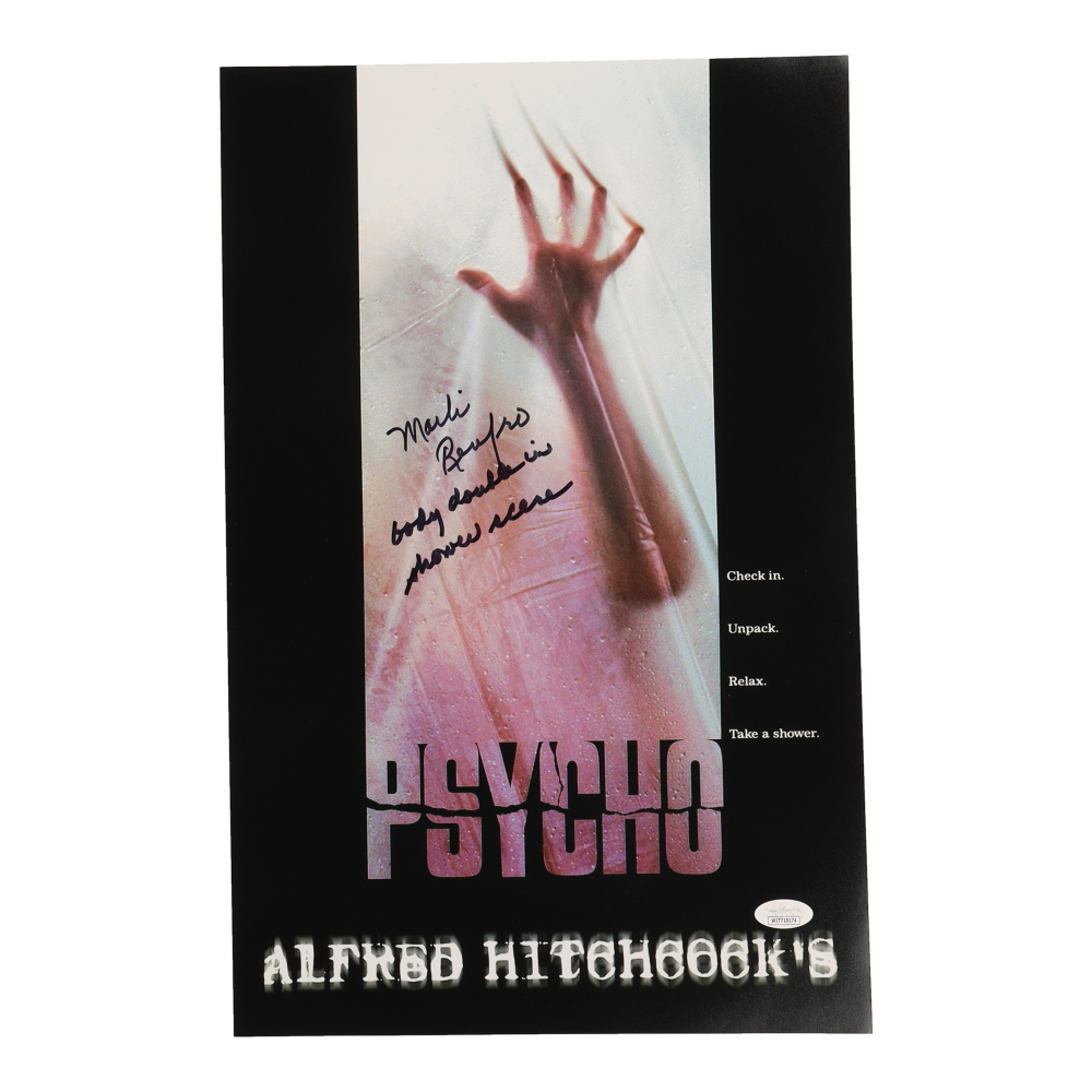 Marli Renfro Signed "Psycho" 11x17 Photo Inscribed "Shower Scene Body ...