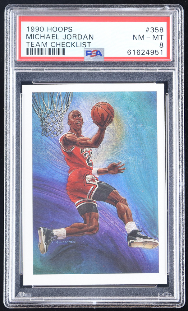 Michael Jordan 1990-91 Hoops #358 TC (PSA 9) | Pristine Auction