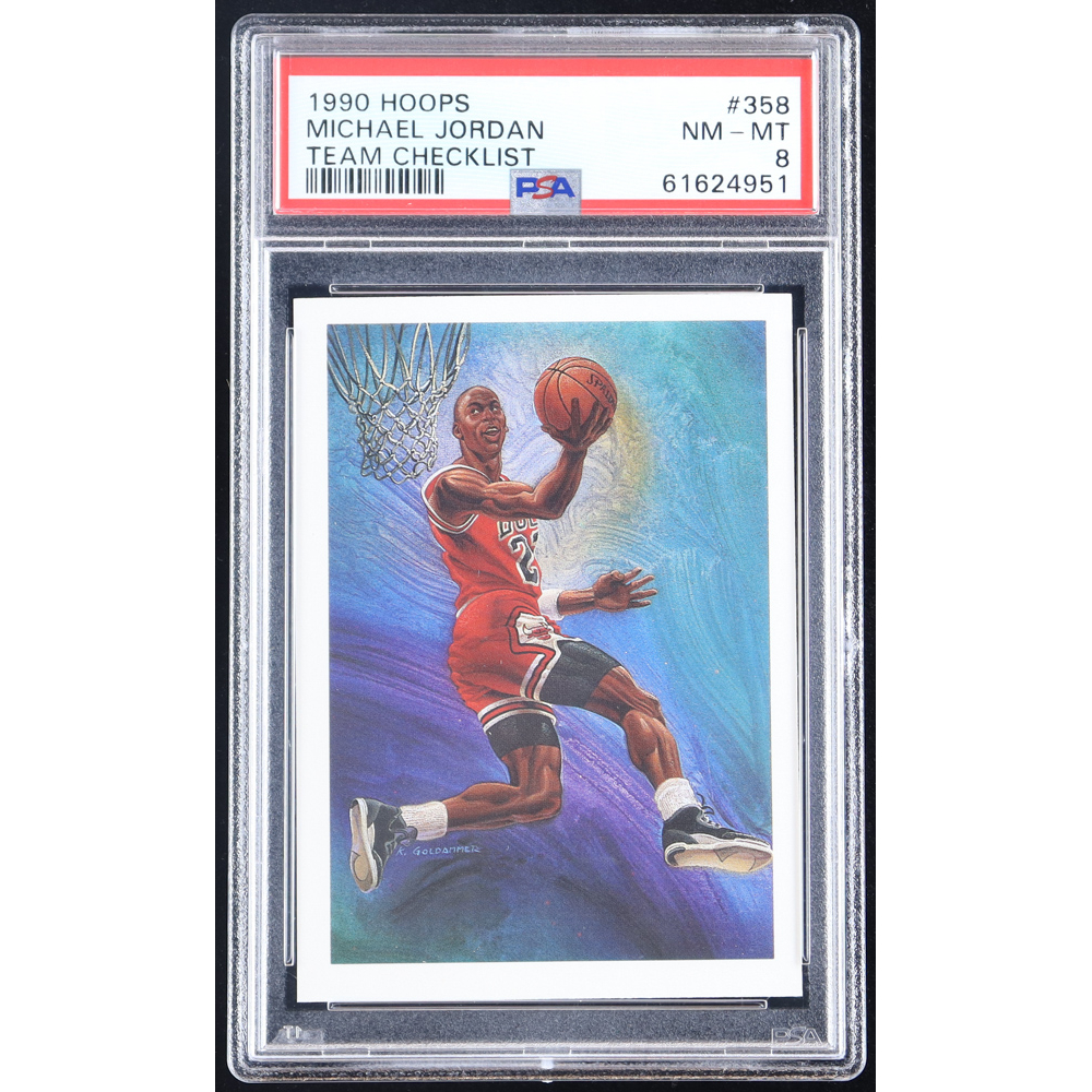 Michael Jordan 1990-91 Hoops #358 TC (PSA 9) | Pristine Auction