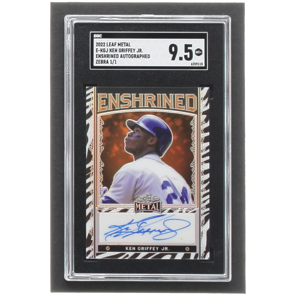 Ken Griffey Jr. 2022 Leaf Metal Enshrined Autograph Zebra #EKGJ #1/1 ...