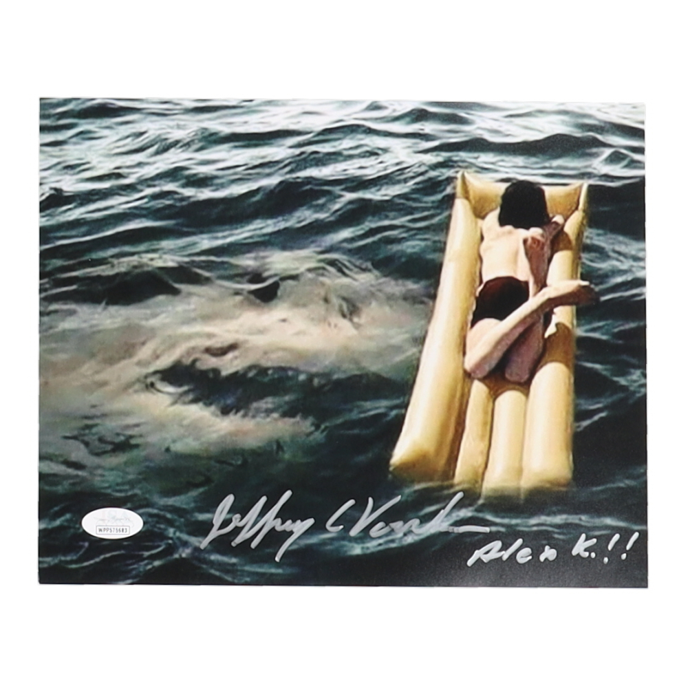 Jeffrey Voorhees Signed Jaws 8x10 Photo Inscribed Alex K Jsa Pristine Auction