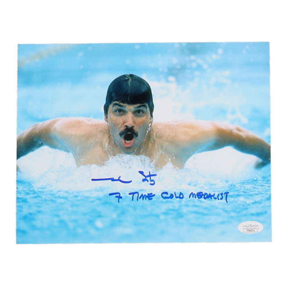 Mark Spitz Signed Team USA 8x10 Photo Inscribed "7 Time Gold Medalist ...