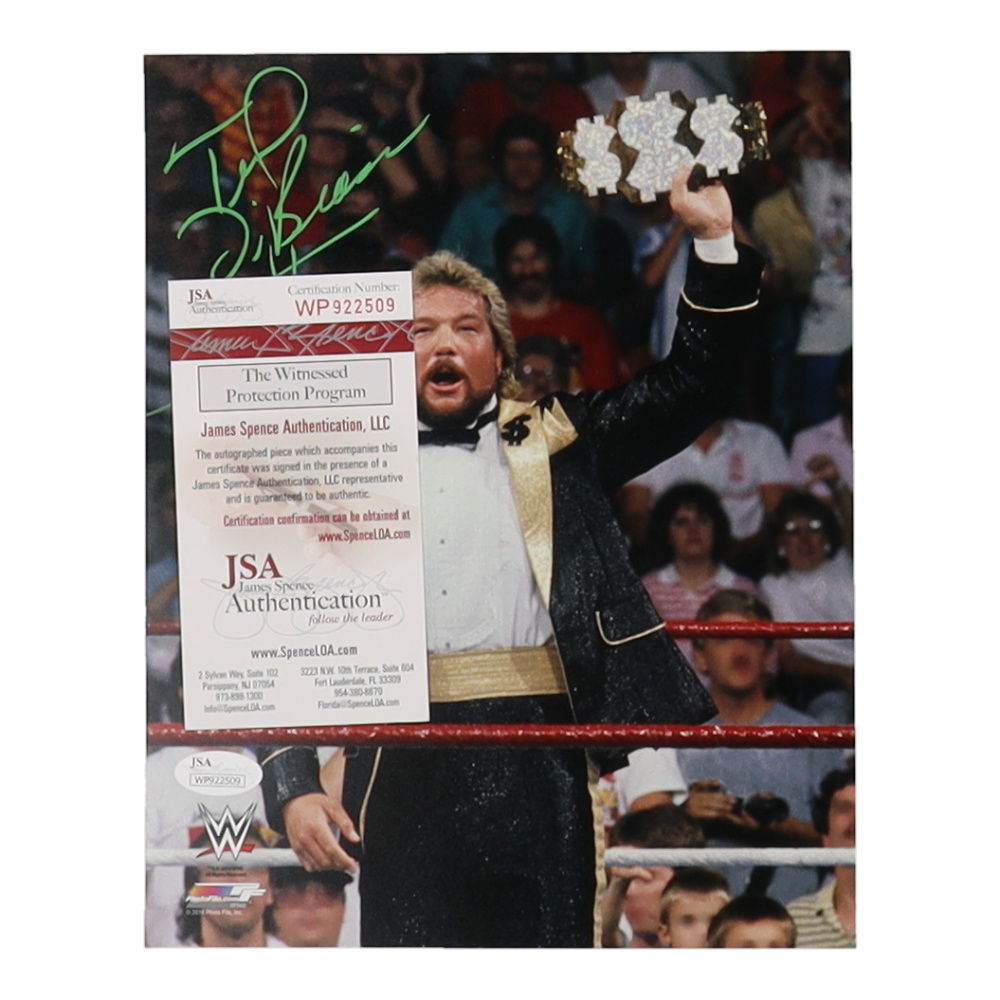 Ted DiBiase Signed WWE 8x10 Photo Inscribed "$" (JSA) | Pristine Auction