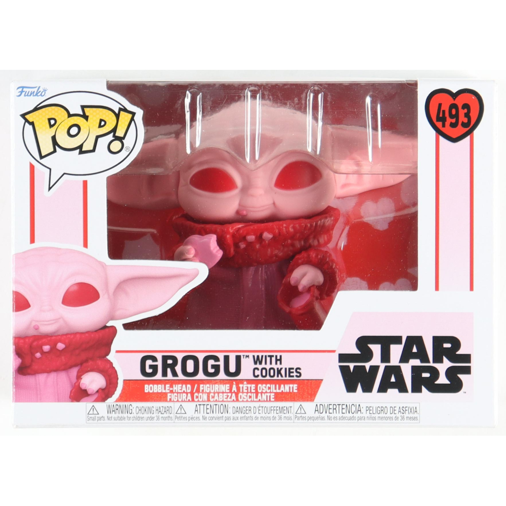 "Star Wars: The Mandalorian" #493 Grogu with Cookies Funko Pop! Bobble ...