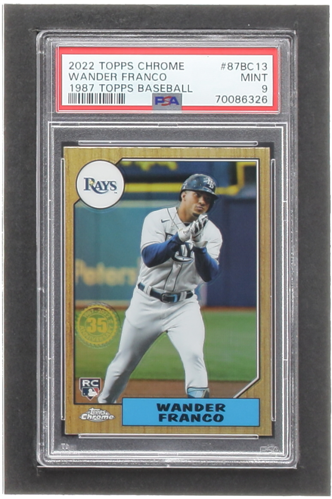 Wander Franco 2022 Topps Chrome '87 Topps #87BC13 RC (PSA 9) | Pristine ...