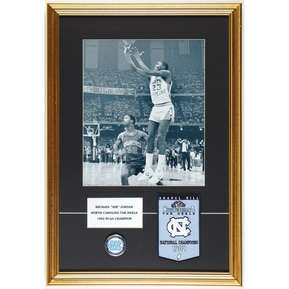Michael Jordan Custom Framed North Carolina Tar Heels Photo Display ...