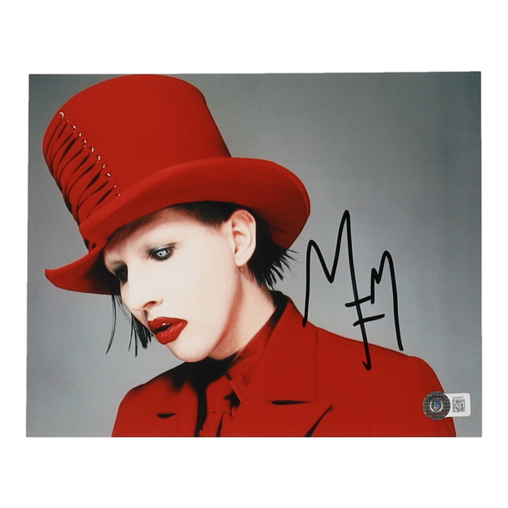 Marilyn Manson Signed 8x10 Photo (Beckett) | Pristine Auction