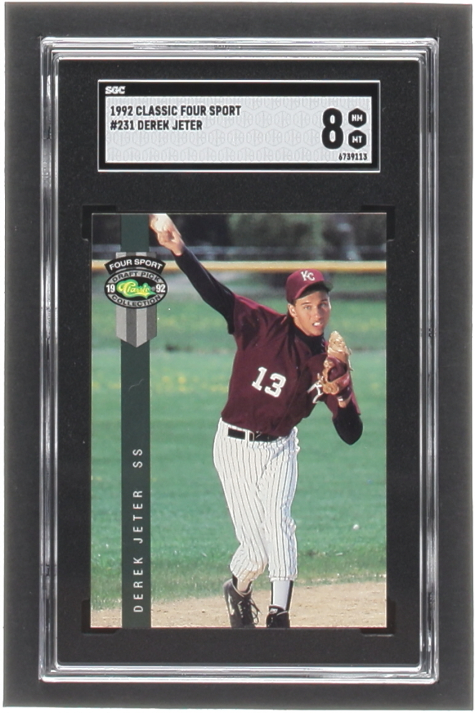 Derek Jeter 1992 Classic Four Sport #231 RC (SGC 8) | Pristine Auction