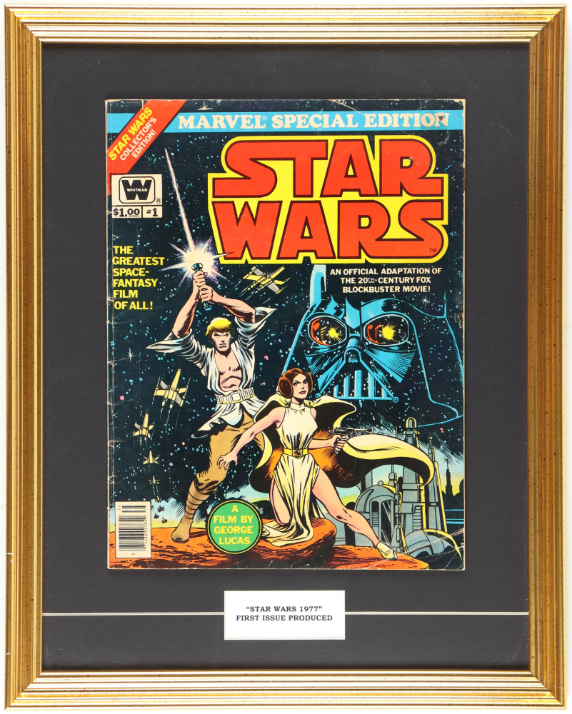 1977 "Marvel Special Edition: Star Wars" Issue #1 Marvel Custom Framed ...