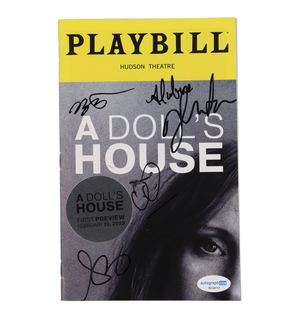 A Doll's House Playbill Booklet Signed by (5) with Jessica Chastain ...