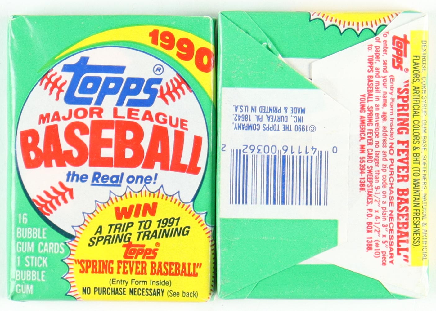 1990 Topps Baseball Wax Box with (36) Packs | Pristine Auction