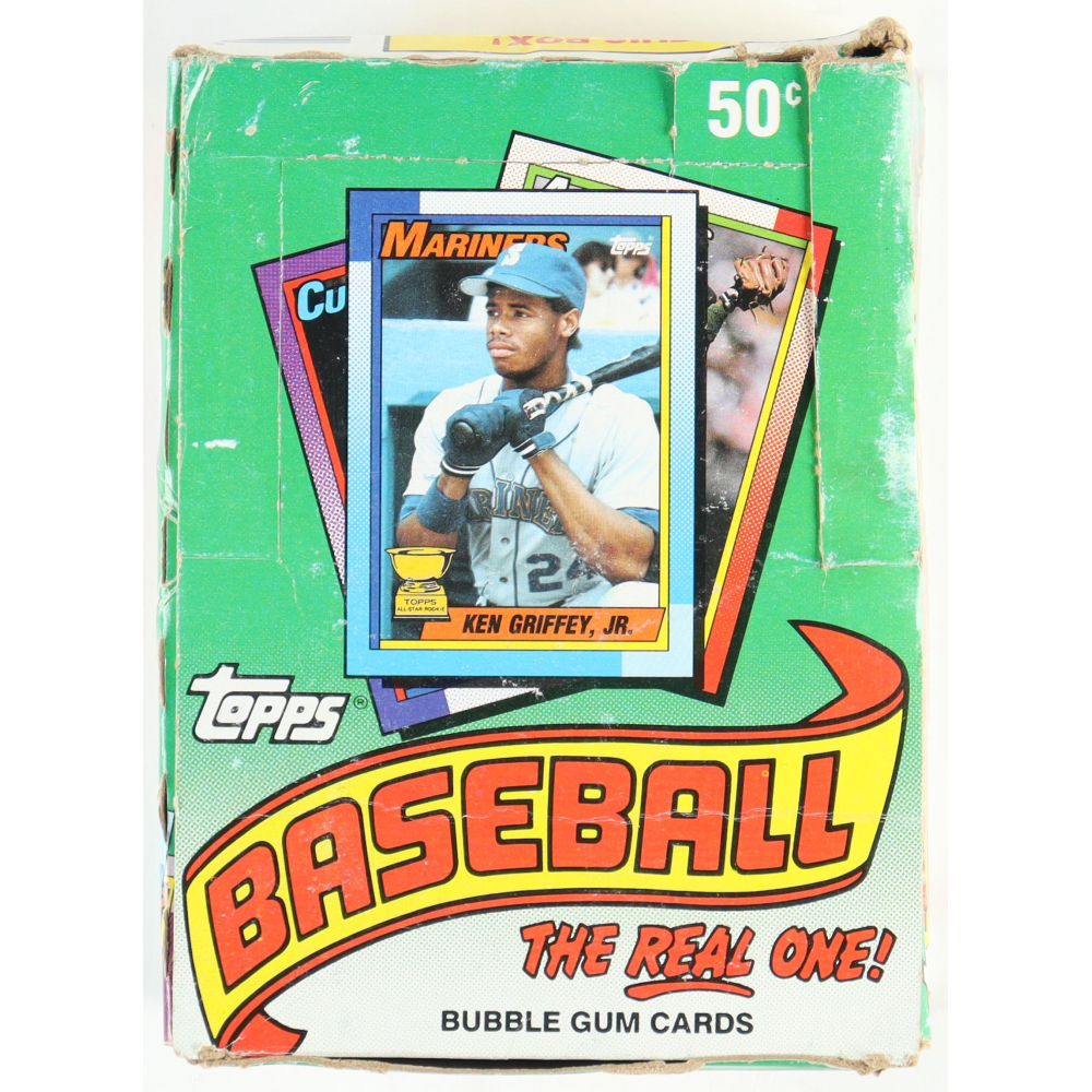 1990 Topps Baseball Wax Box with (36) Packs | Pristine Auction